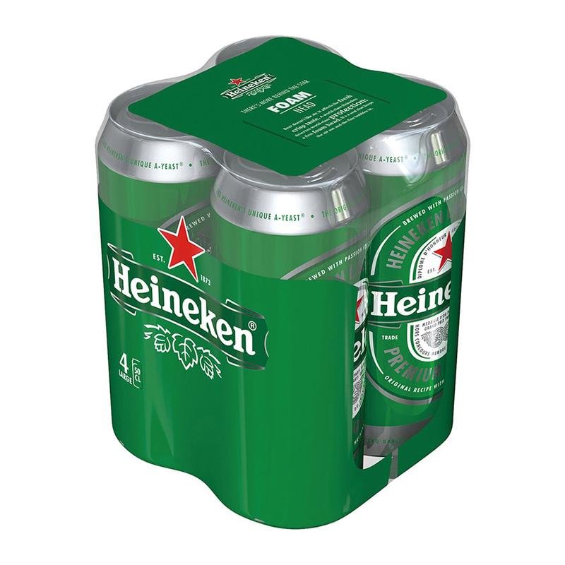 Heineken Beer King Can (4-Can Set) – Open Bottle