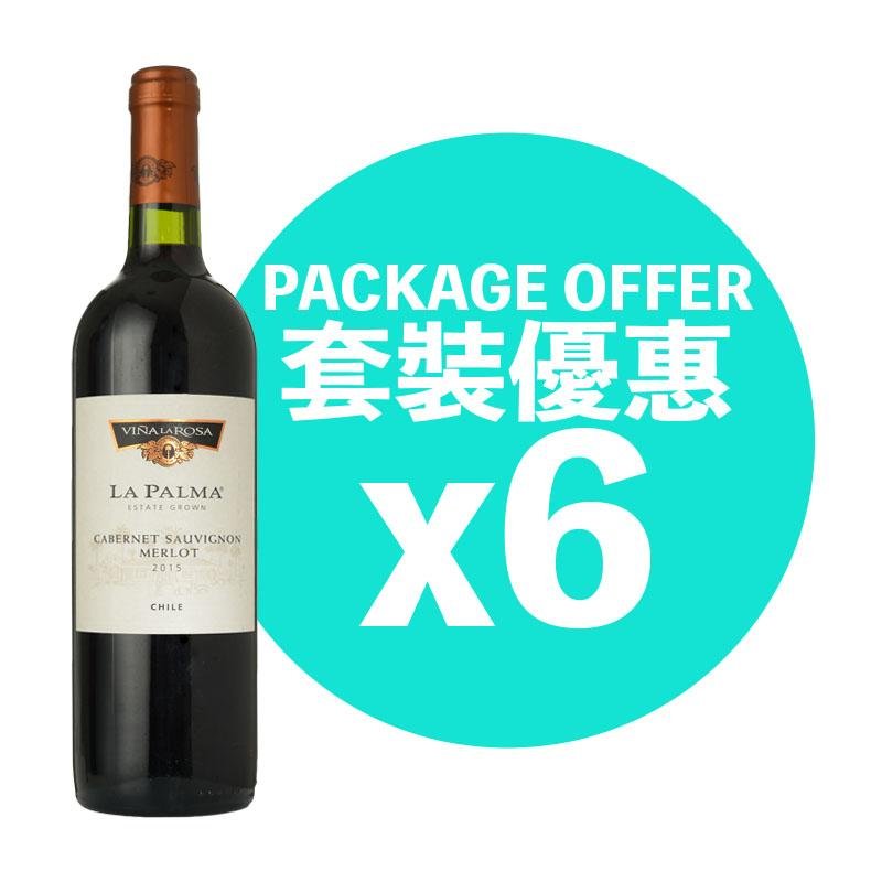 Viña La Rosa La Palma Cabernet-Merlot (6-Bottle Set) – Open Bottle
